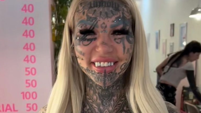 ‘Most tattooed woman’ flies across the world for ‘highly illegal’ body ...